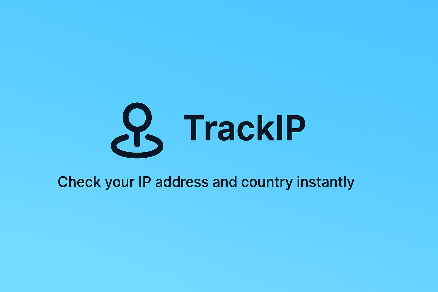 TrackIP - Check Your IP Address and Country